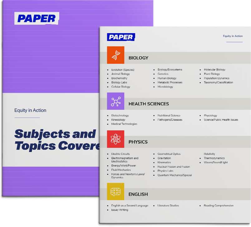 Subjects Covered By Our Tutors | Paper