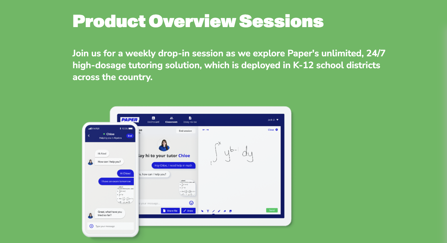 Product Showcase Sessions | Paper